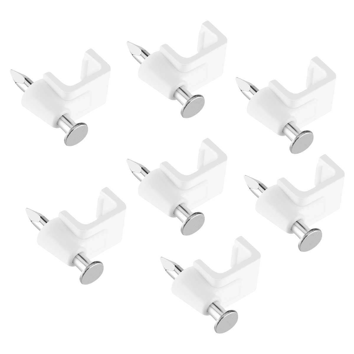 Grapas de plástico para cable plano con clavo 8 mm 6428 Adir