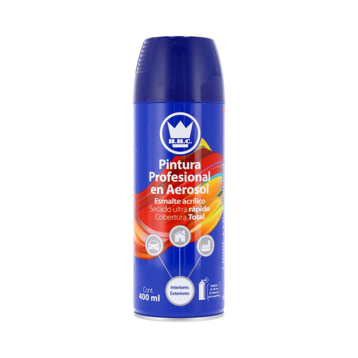 Pintura en aerosol Metálico azul para altas temperaturas 400 ml CPA029 ...